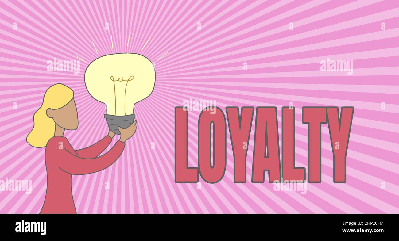 Conceptual caption Loyalty, Business idea faithfulness to commitments ...
