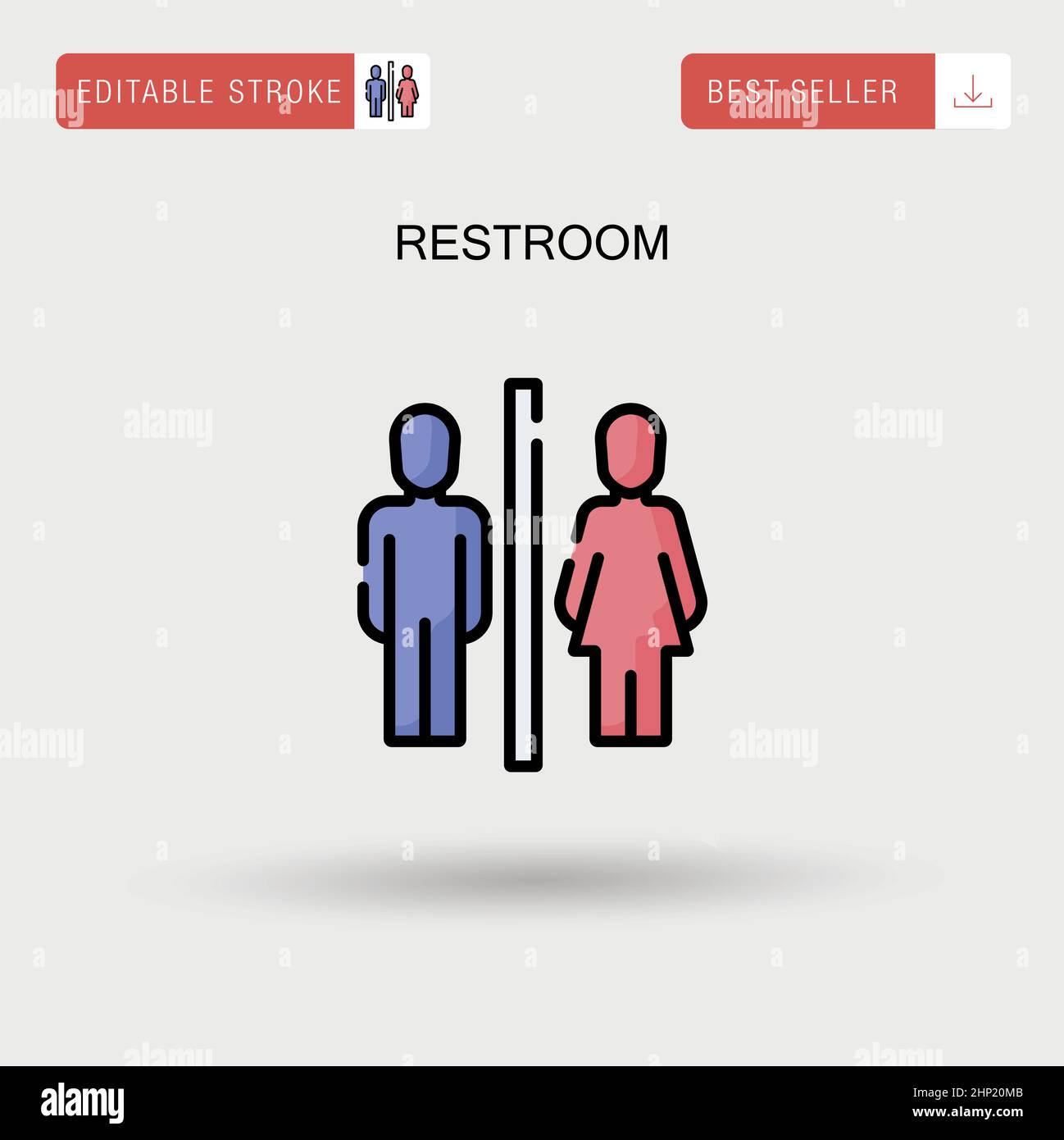 Toilet restroom icon hi-res stock photography and images - Alamy