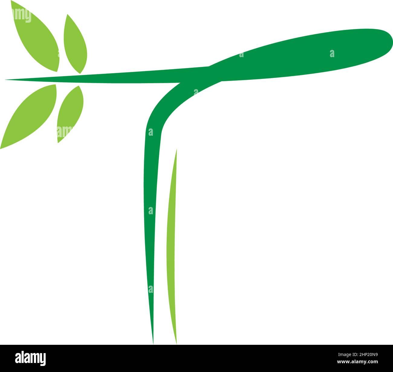 Vines template design, shrubs forming letter T Stock Vector Image & Art ...