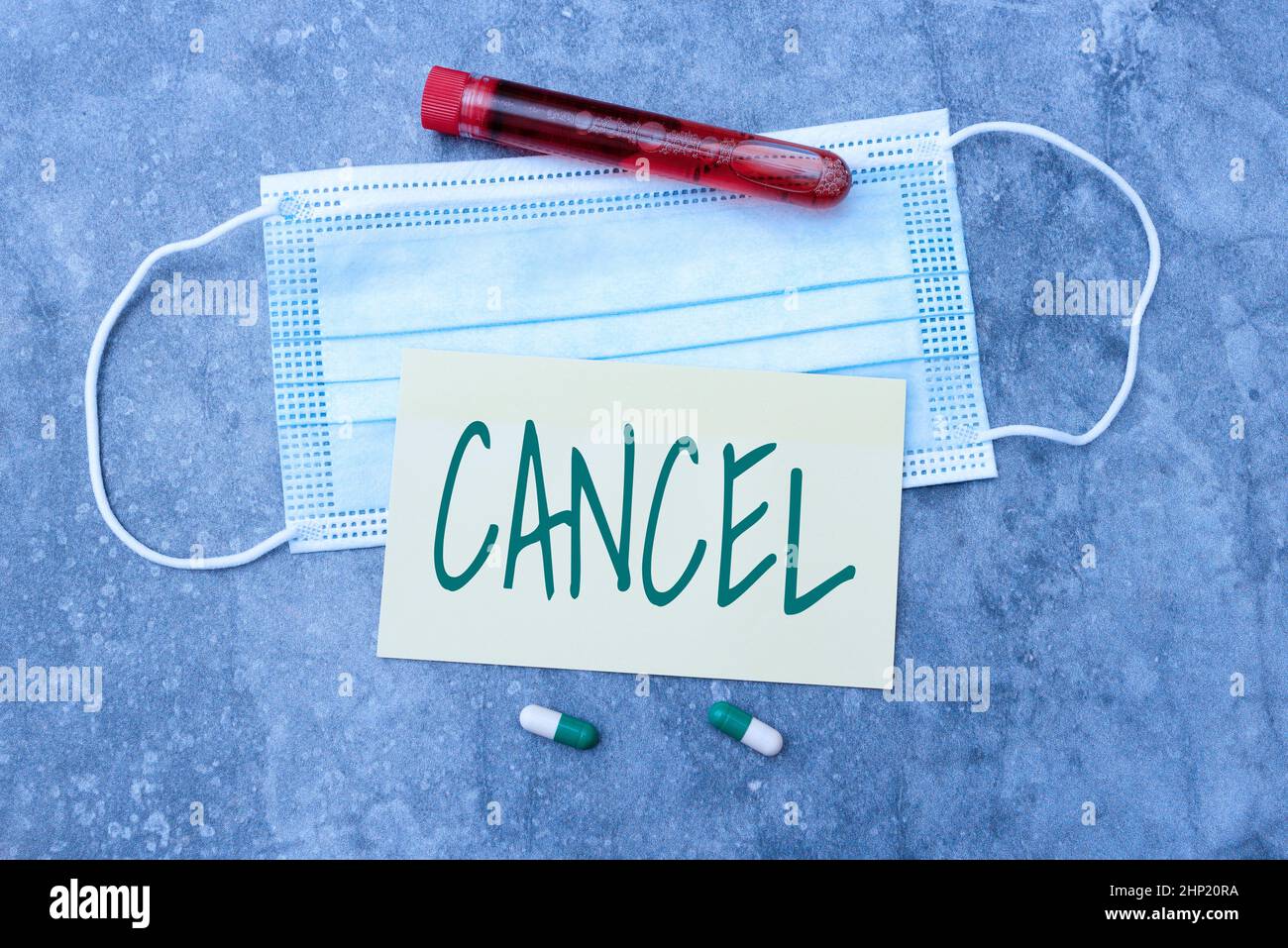 Hand writing sign Cancel, Concept meaning To decide or announce that ...