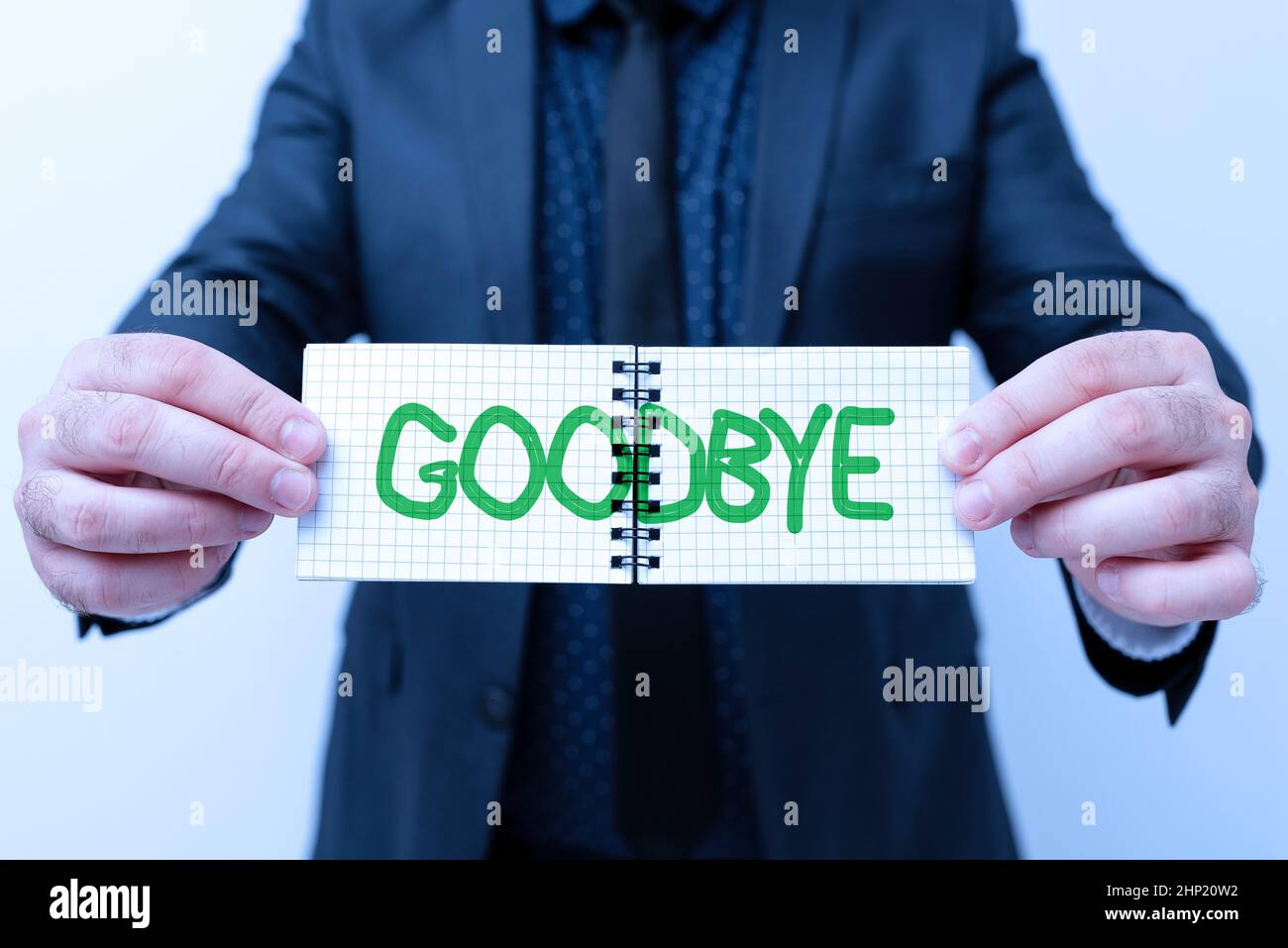 Conceptual display Goodbye, Internet Concept used to express good ...