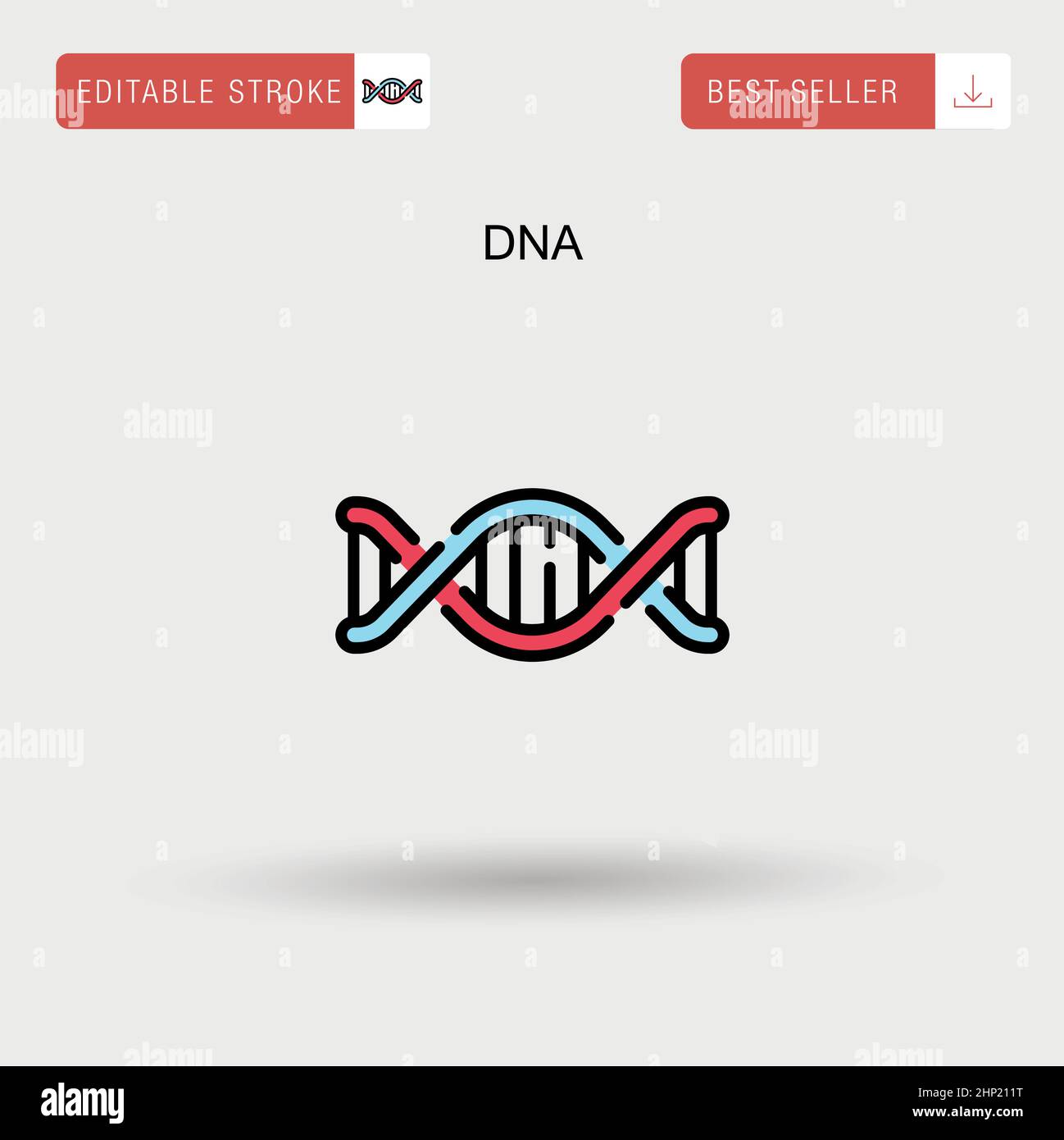 Dna Simple vector icon Stock Vector Image & Art - Alamy