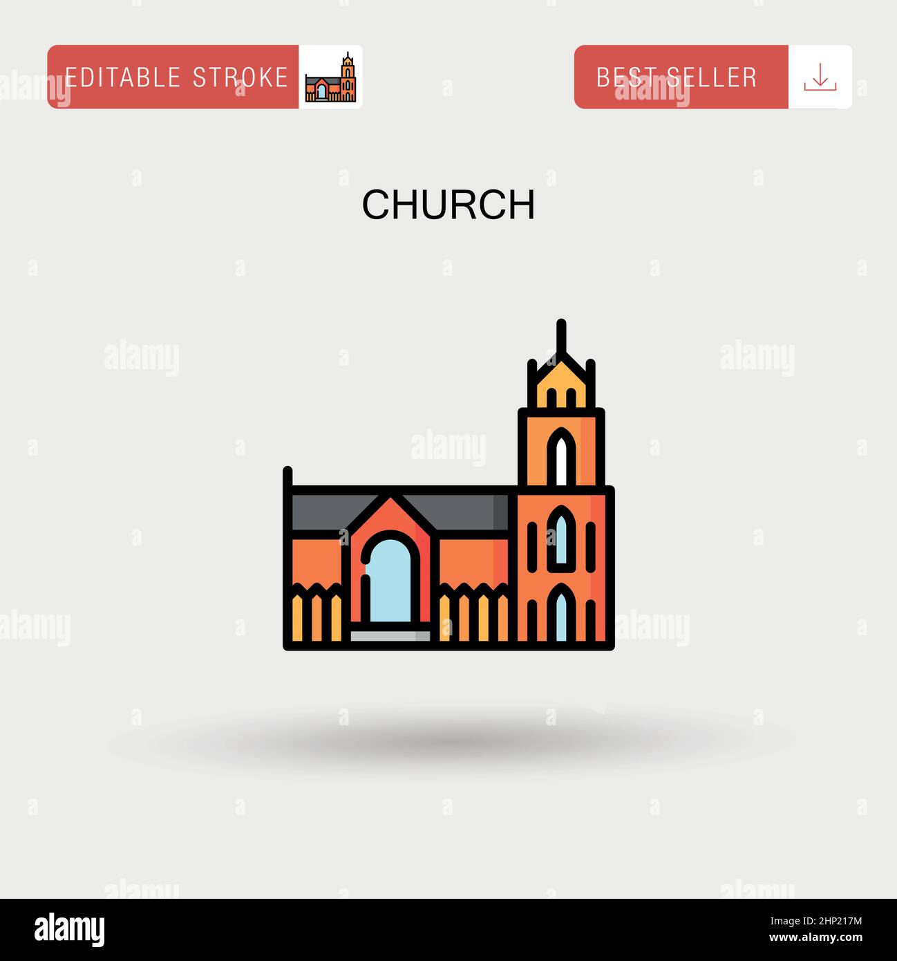 Old wooden church chapel Stock Vector Images - Alamy