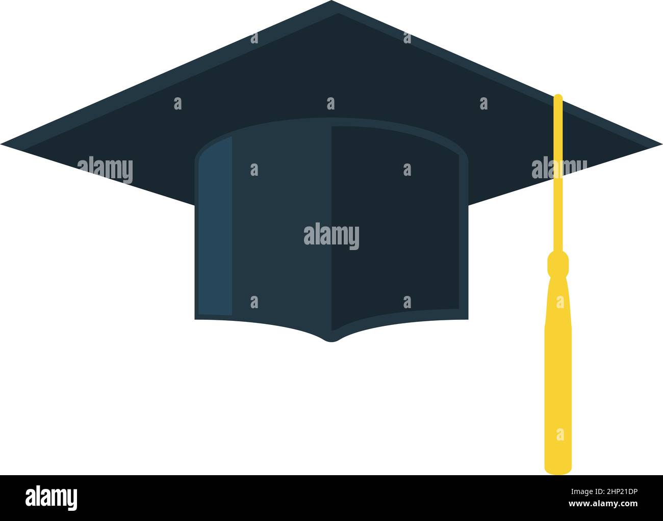 Graduation cap. Black squared hat. Student symbol Stock Vector Image ...