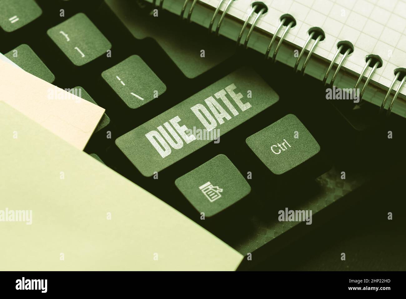 Hand writing sign Due Date, Business concept The date when payment ...