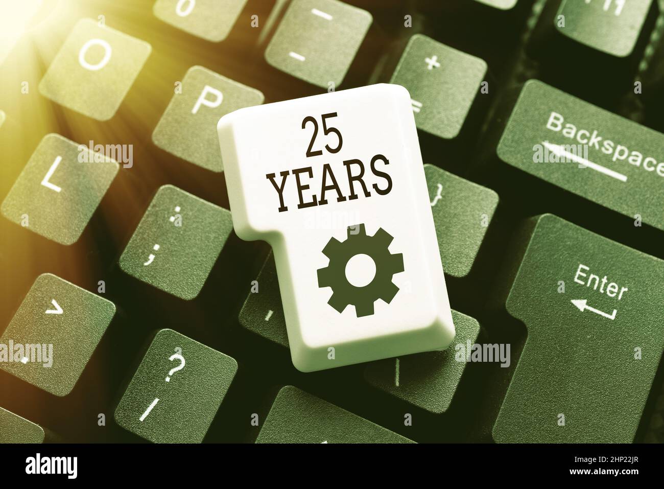 Sign displaying 25 Years, Business showcase Remembering or honoring ...