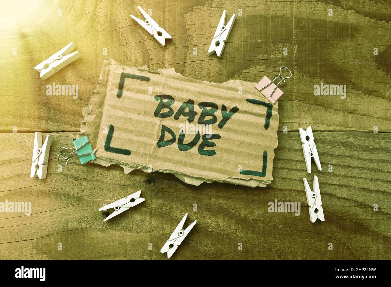 Conceptual caption Baby Due, Concept meaning about to born Under ...