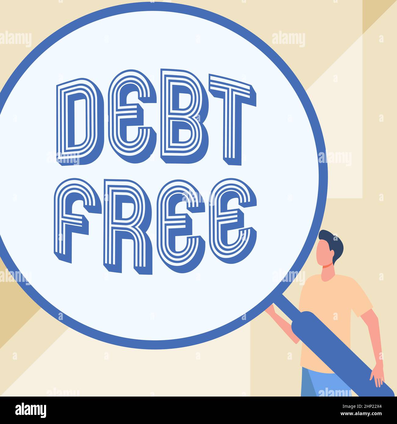 Writing displaying text Debt Free, Concept meaning free from owning any ...