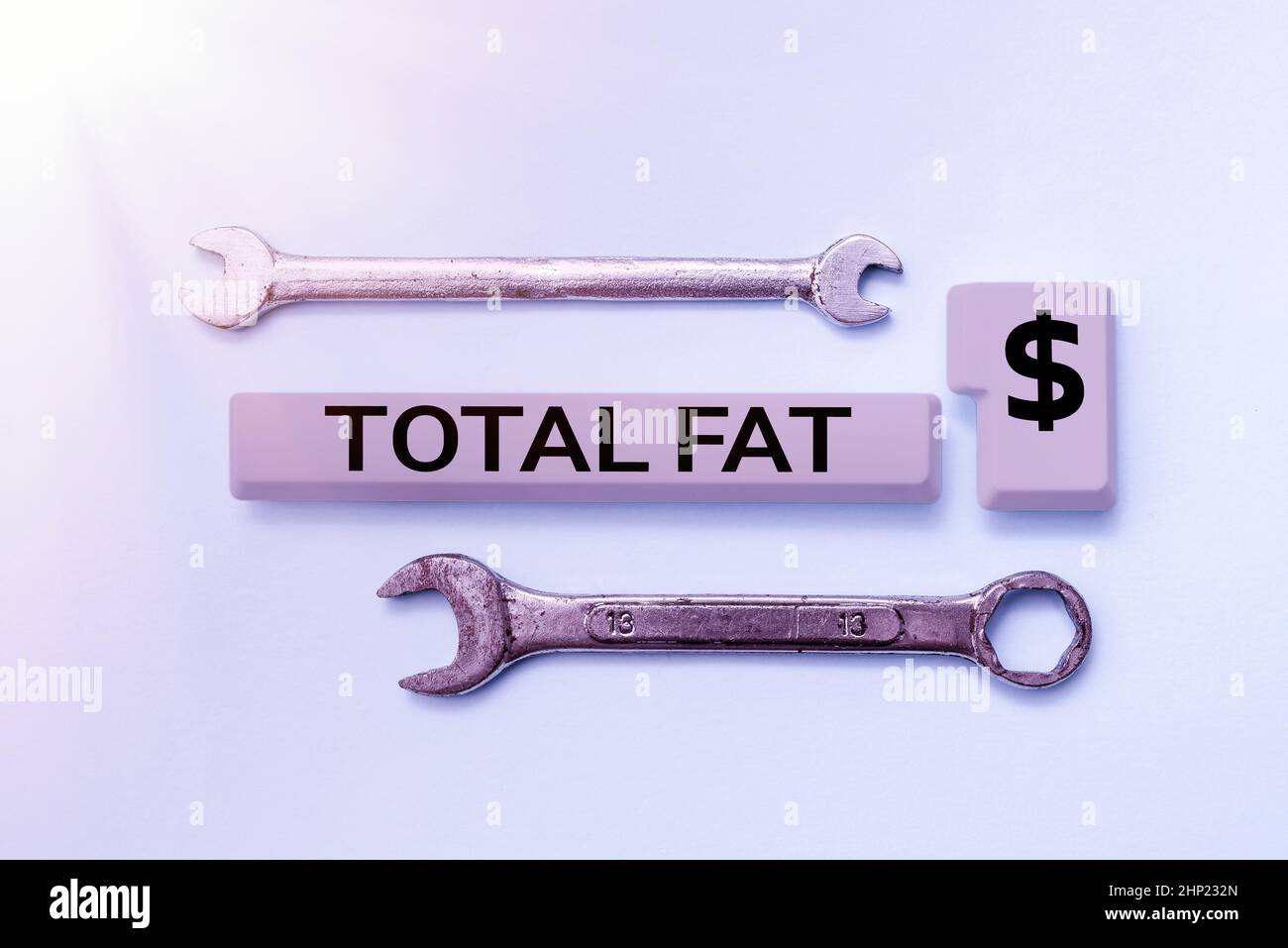 Writing displaying text Total Fat, Conceptual photo combined value of ...
