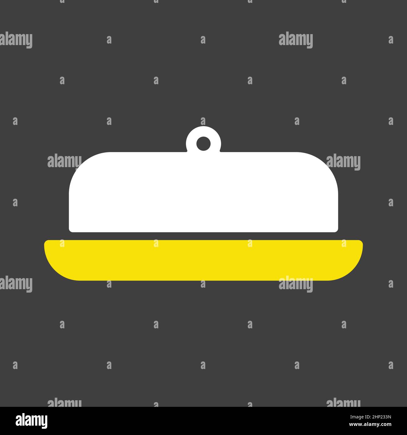 Butter dish vector icon. Kitchen appliance Stock Vector Image & Art - Alamy