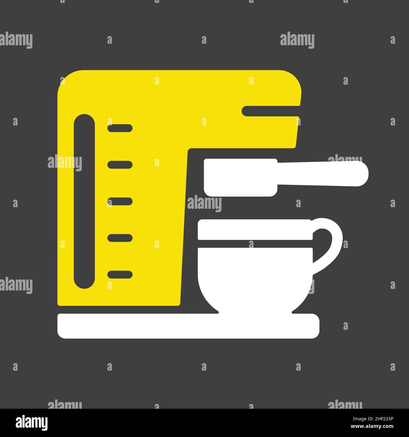 Coffee machine cup Stock Vector Images - Alamy