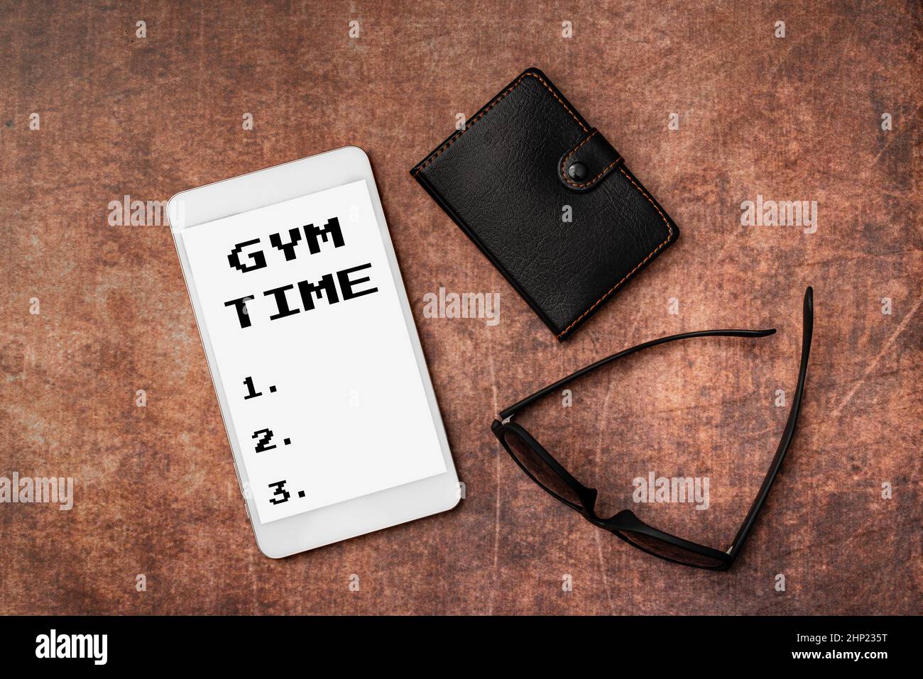 Hand writing sign Gym Time, Business showcase a motivation to start ...