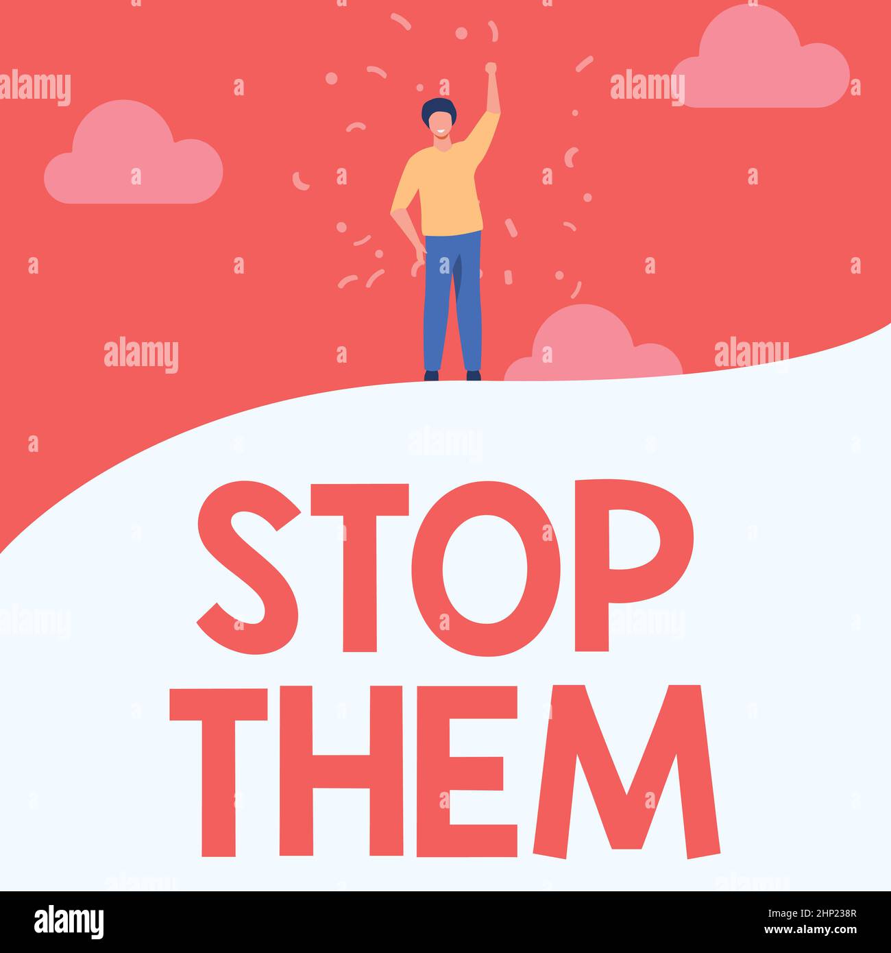 Writing displaying text Stop Them, Business idea used for telling ...