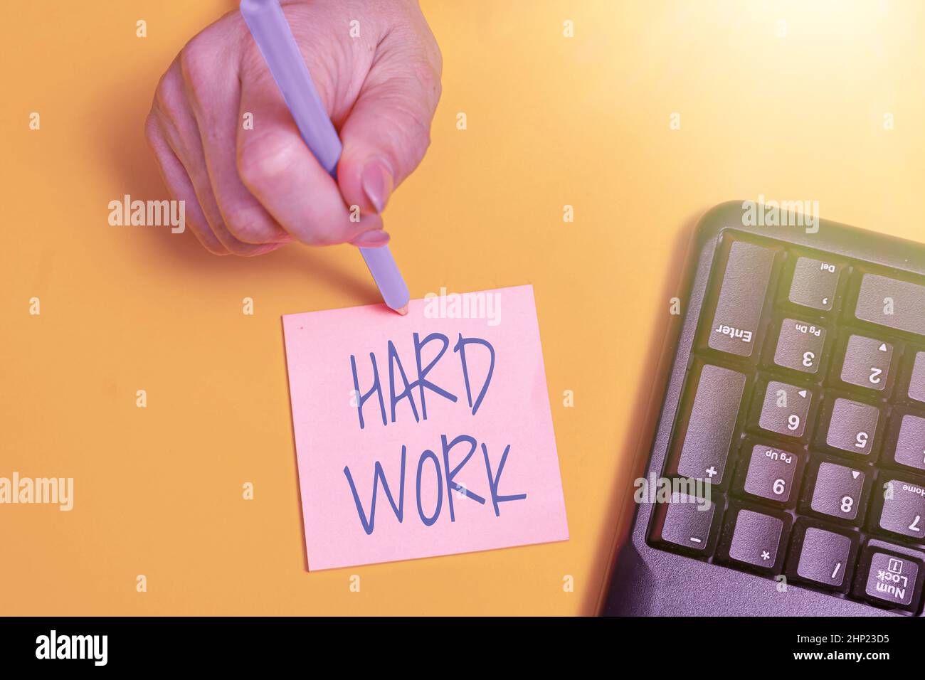Handwriting text Hard Work, Conceptual photo always putting a lot of ...