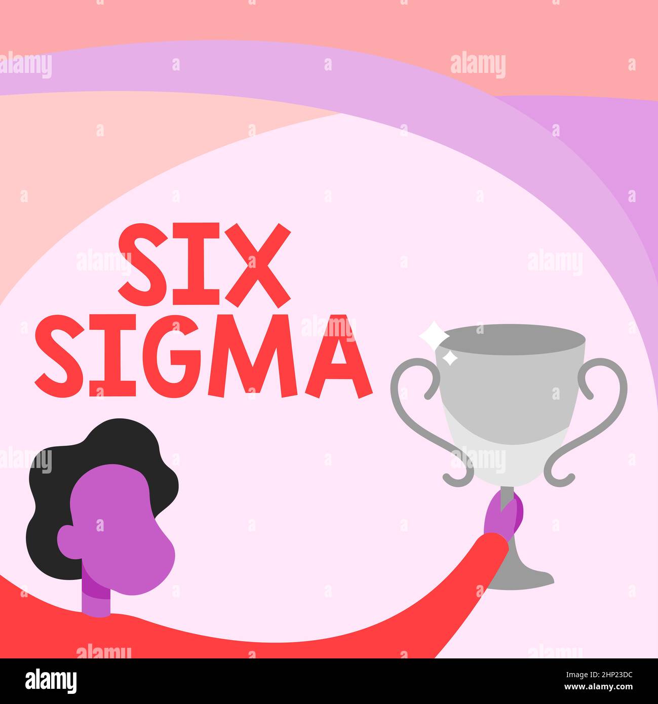 Handwriting text Six Sigma, Business approach set of management ...