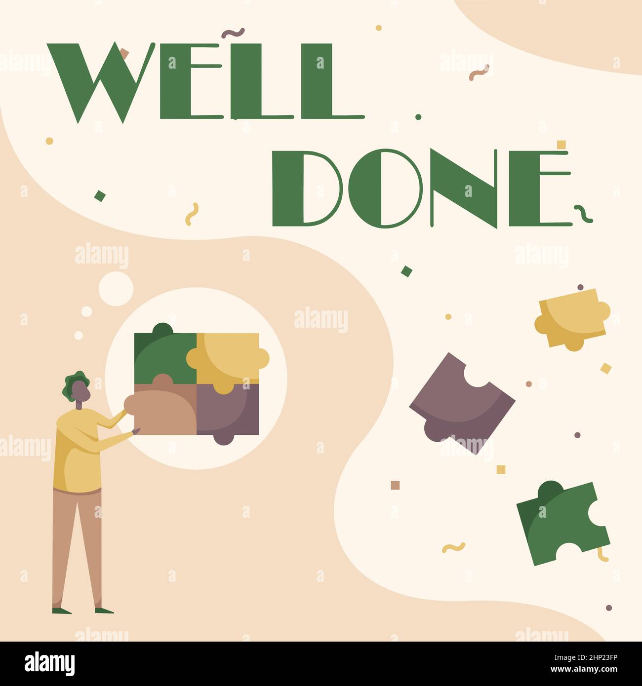 Handwriting text Well Done, Business overview telling person that he ...