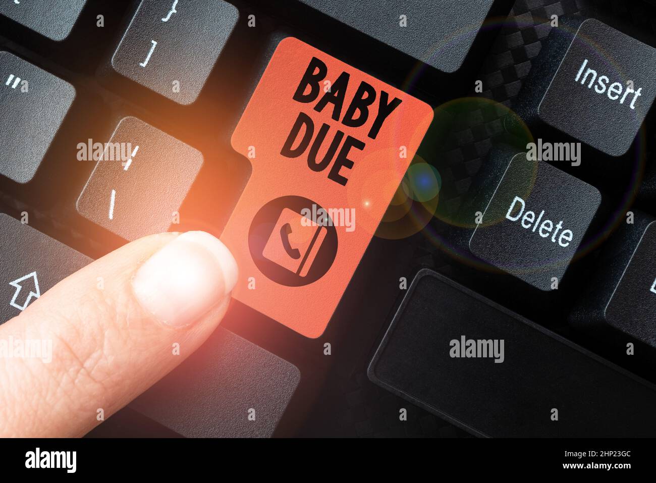 Text sign showing Baby Due, Business approach about to born Under ...