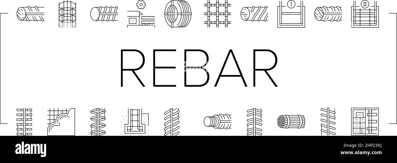 Rebar Construction Collection Icons Set Vector Stock Vector Image & Art ... Rebar Construction Collection Icons Set Vector Stock Vector Image & Art ...