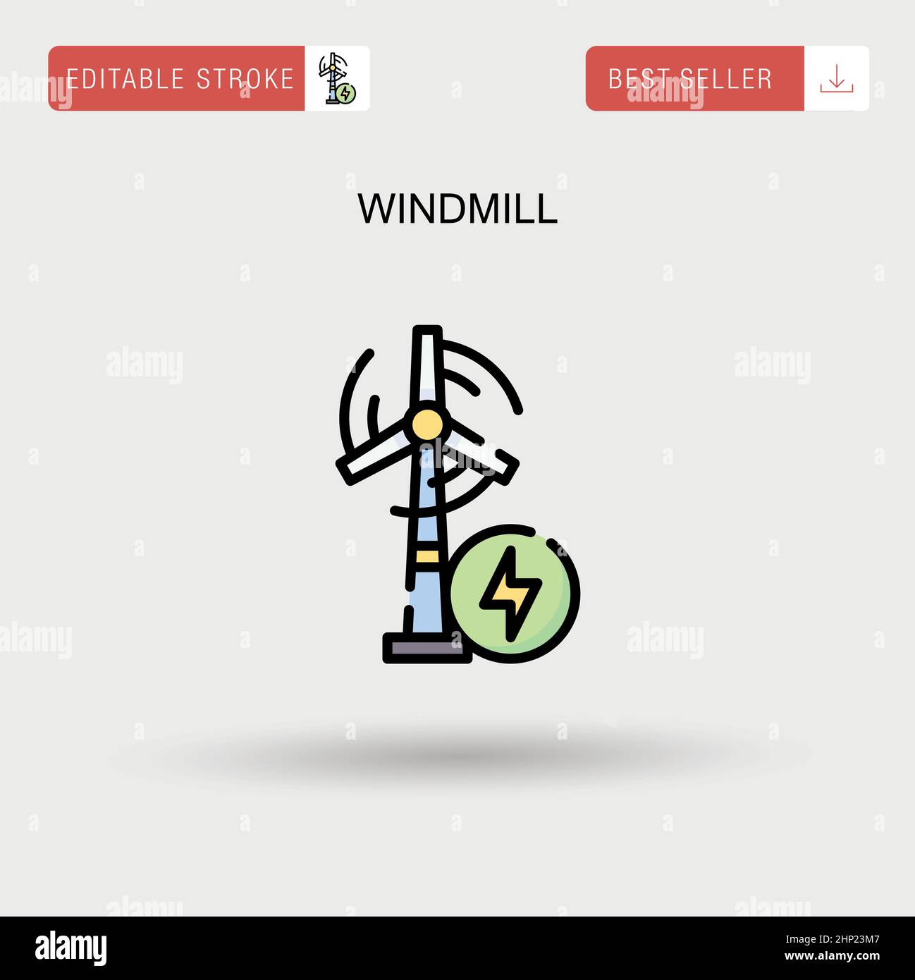 Windmills of the netherlands Stock Vector Images - Alamy