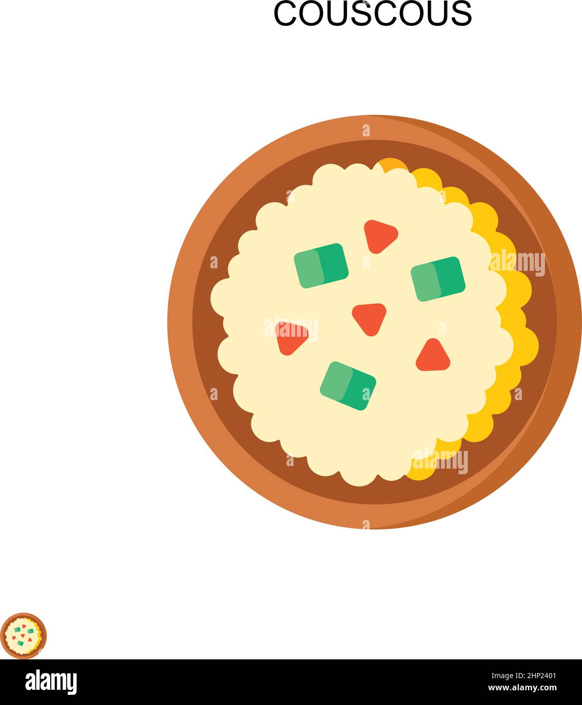 Traditional moroccan couscous Stock Vector Images - Alamy