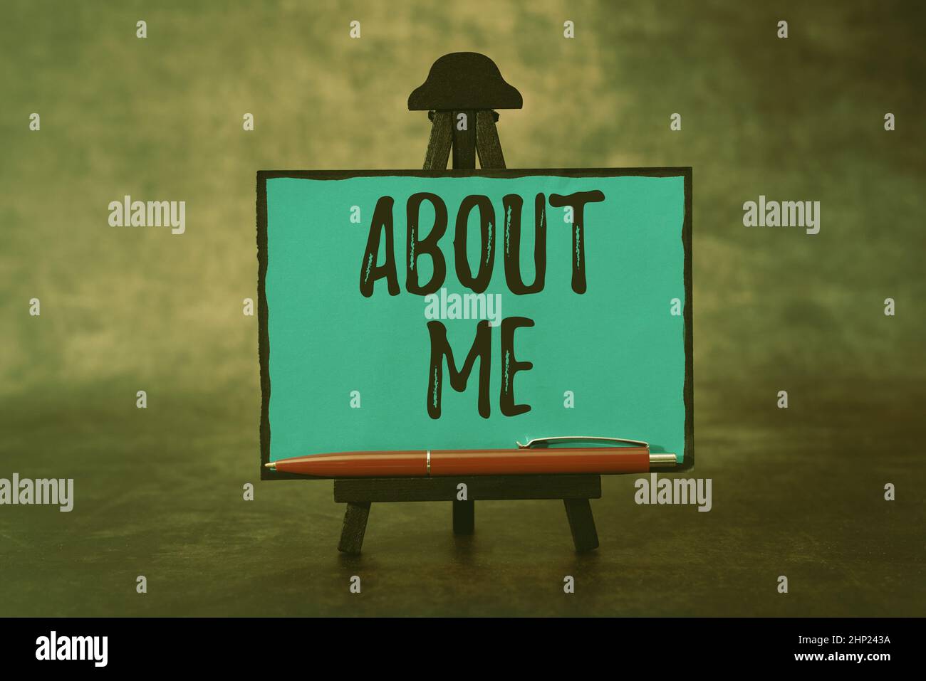 Handwriting text About Me, Business concept telling someone list of ...