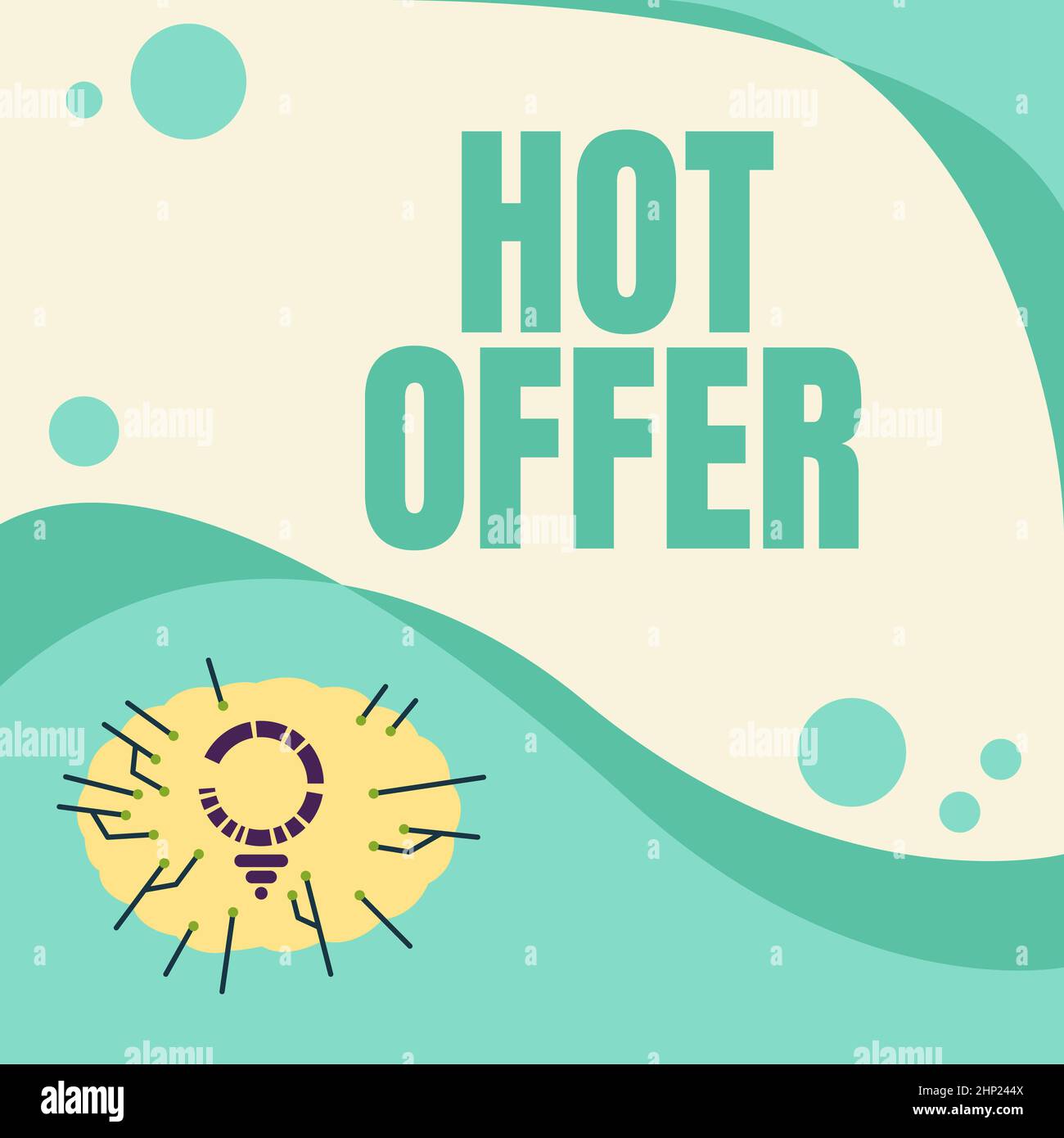 Text sign showing Hot Offer, Business idea product or programme that is ...