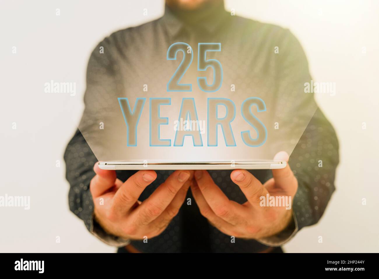 Text showing inspiration 25 Years, Concept meaning Remembering or ...