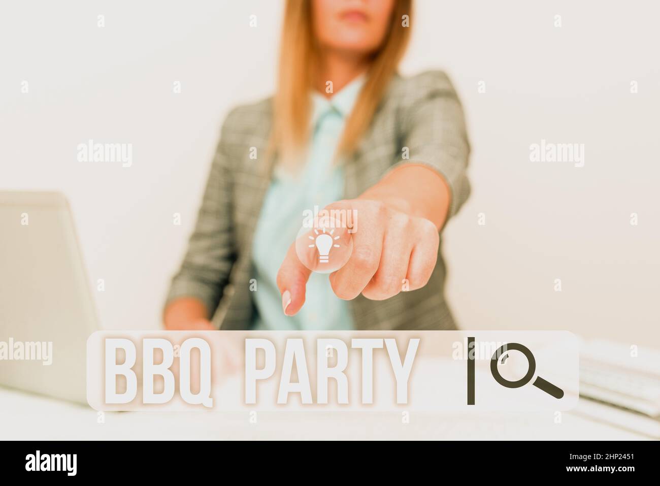 Hand writing sign Bbq Party, Business showcase usually done outdoors by ...