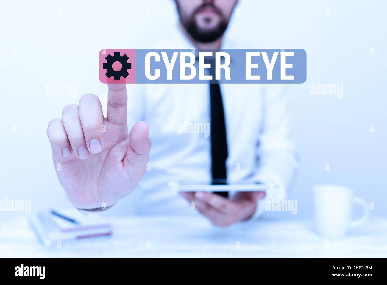 Text caption presenting Cyber Eye, Internet Concept tool engages in ...