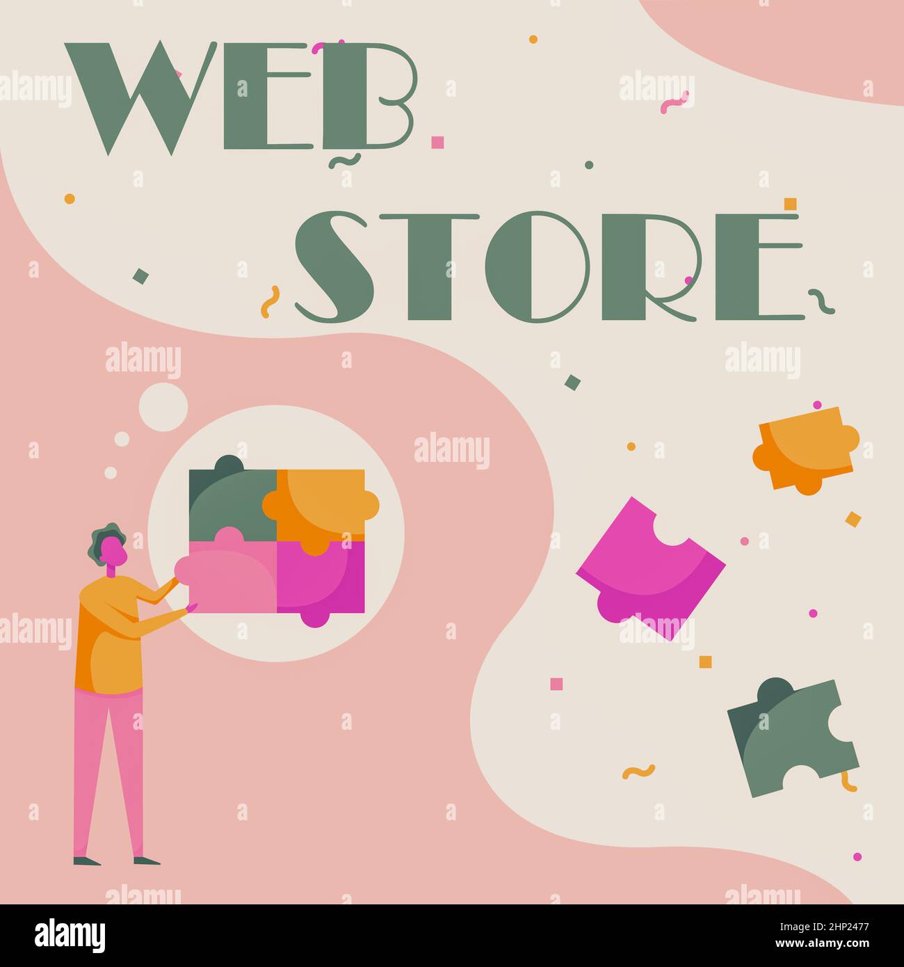 Jigsaw shop sign hi-res stock photography and images - Alamy