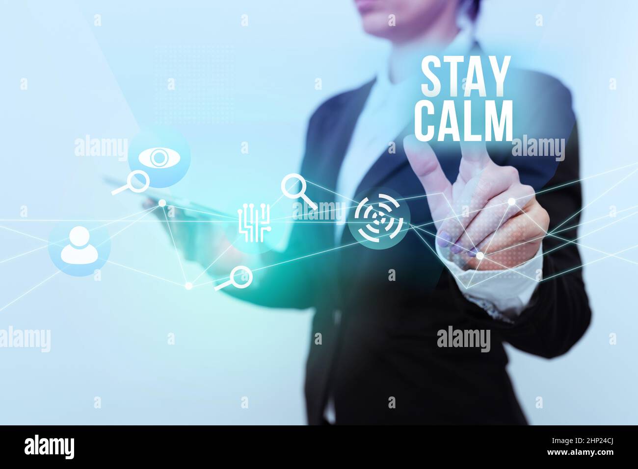 Writing displaying text Stay Calm, Business approach Maintain in a ...