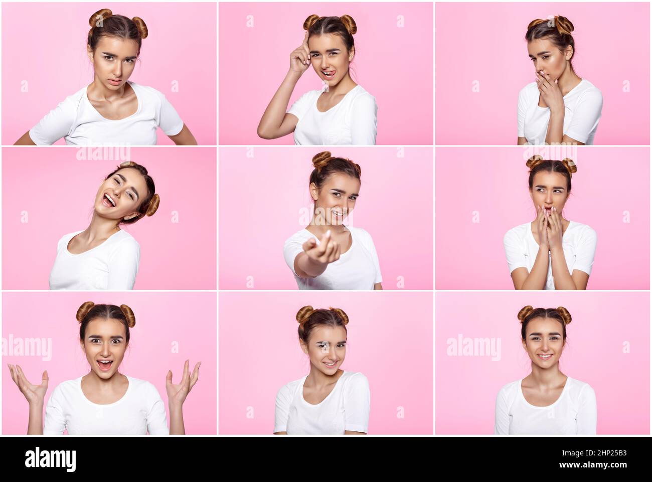 Set different facial emotions hi-res stock photography and images - Alamy