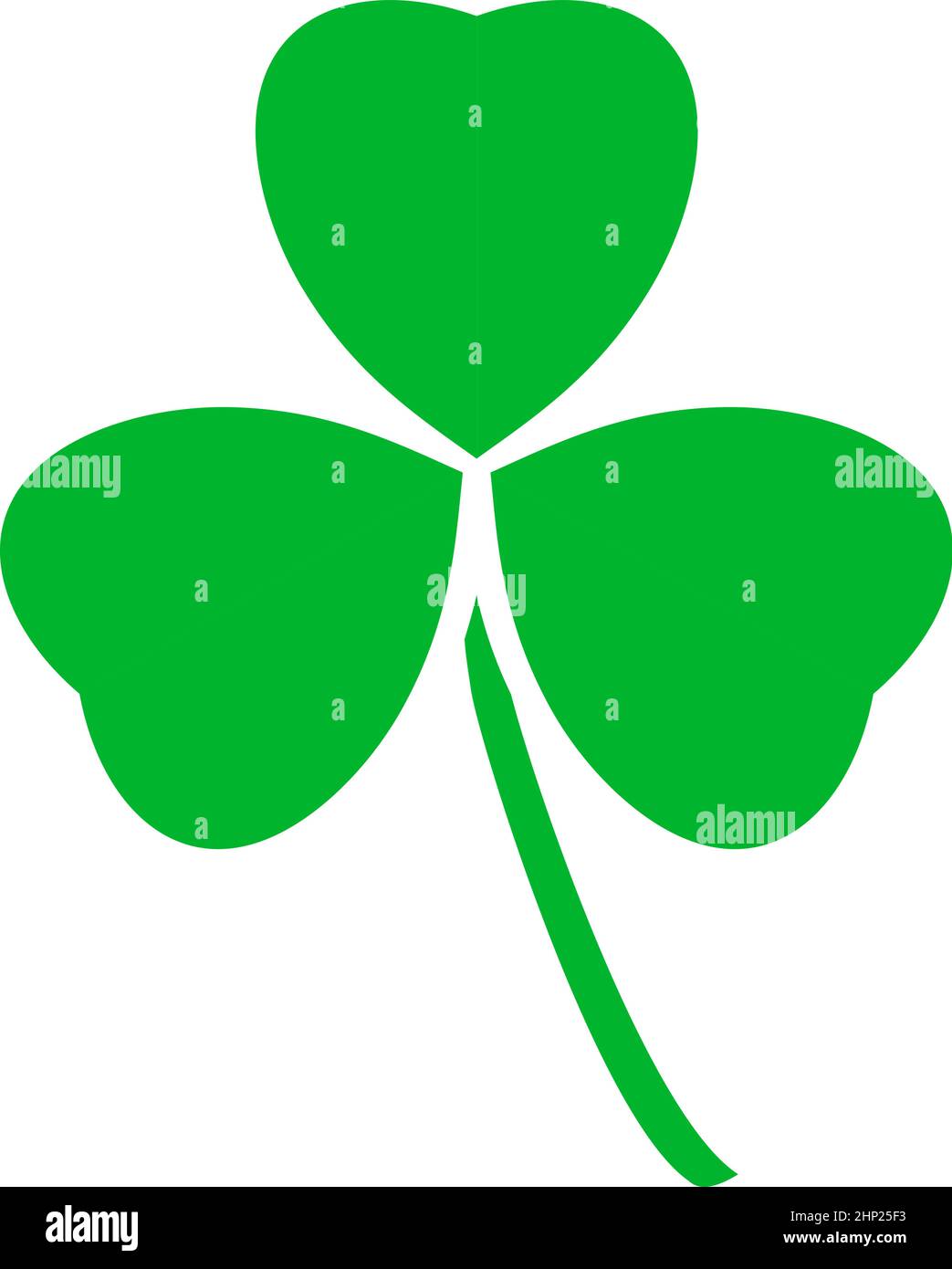 Shamrock icon. Green irish clover leaf. Traditional Saint Patrick ...
