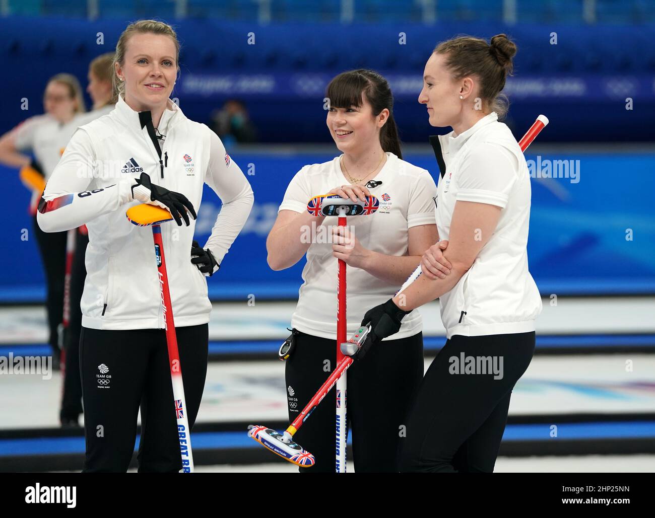 Great Britain's Vicky Wright (left), Hailey Duff (centre) and Jennifer ...