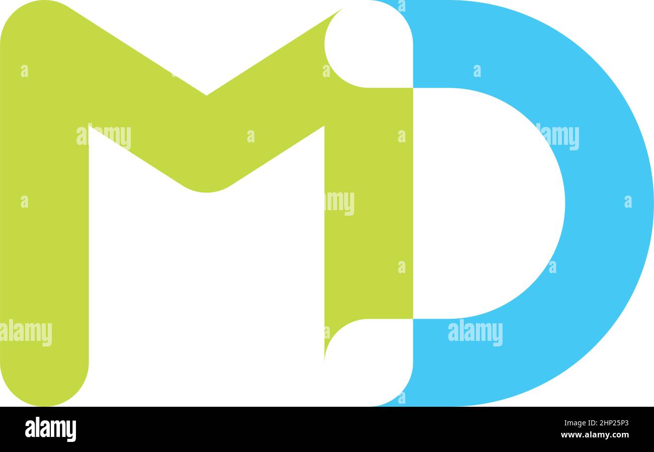 MD letter icon vector illustration design Stock Vector Image & Art - Alamy