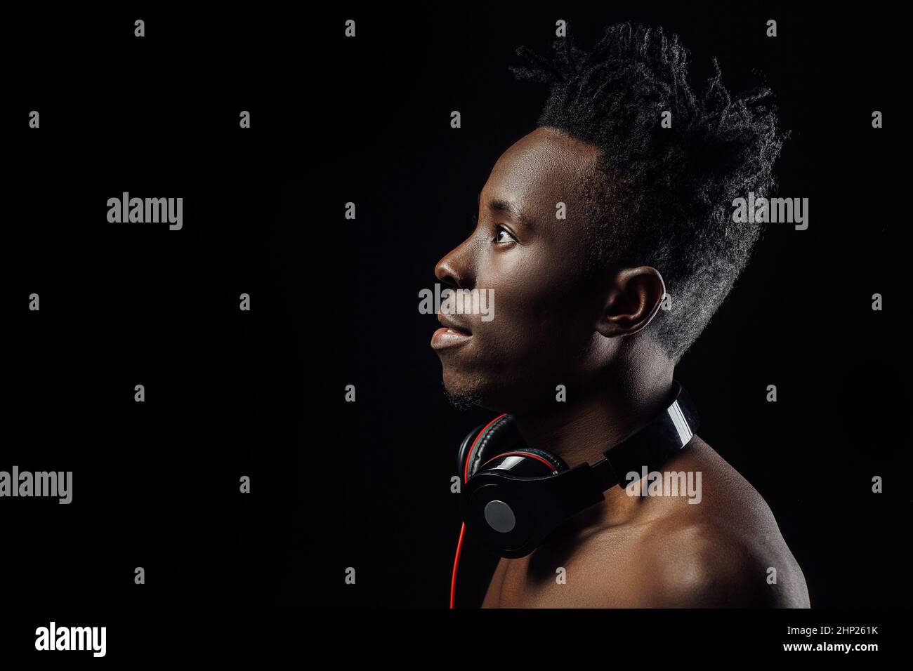 Attractive black guy headphones on hi-res stock photography and images ...