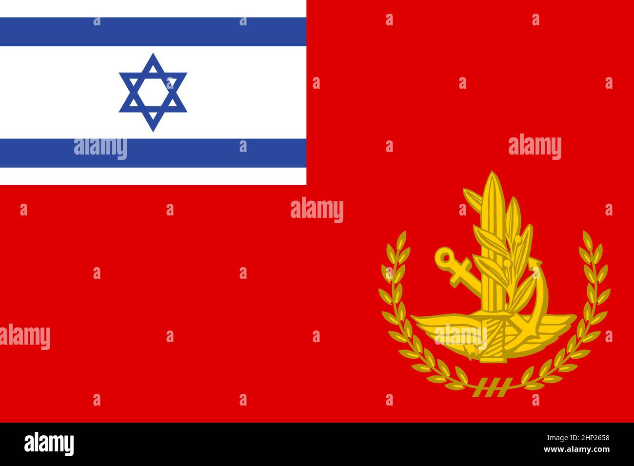 Top view of flag IDF Chief of Staff, Israel. Israeli patriot and travel ...