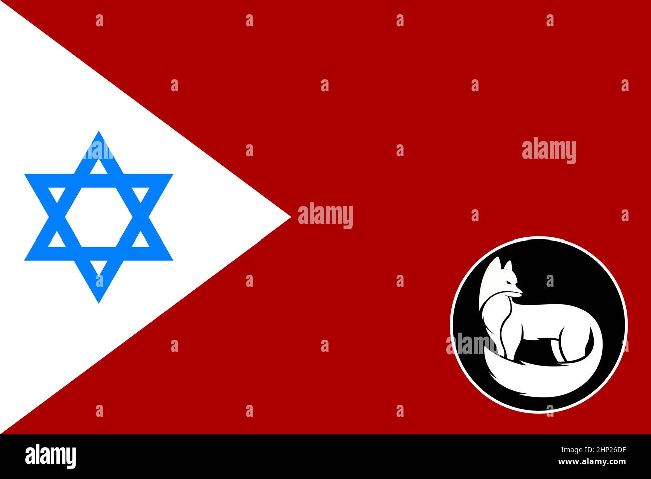 Top view of flag IDF Southern Command, Israel. Israeli patriot and ...