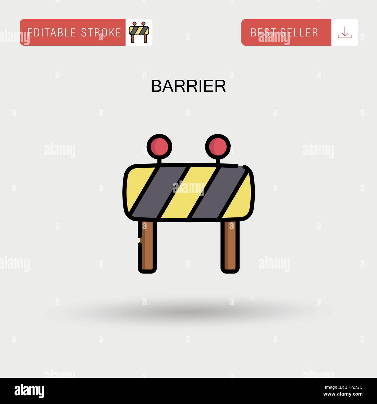 Barrier Simple vector icon Stock Vector Image & Art - Alamy