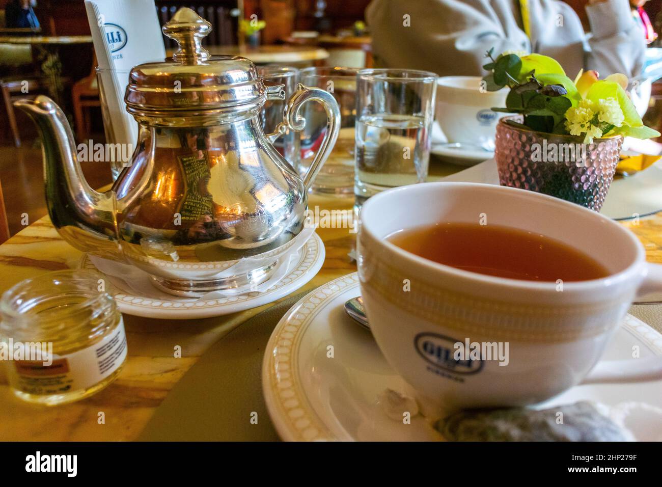 Florence, Italy, Inside Traditional Italian Cafe Bistro Restaurant ...
