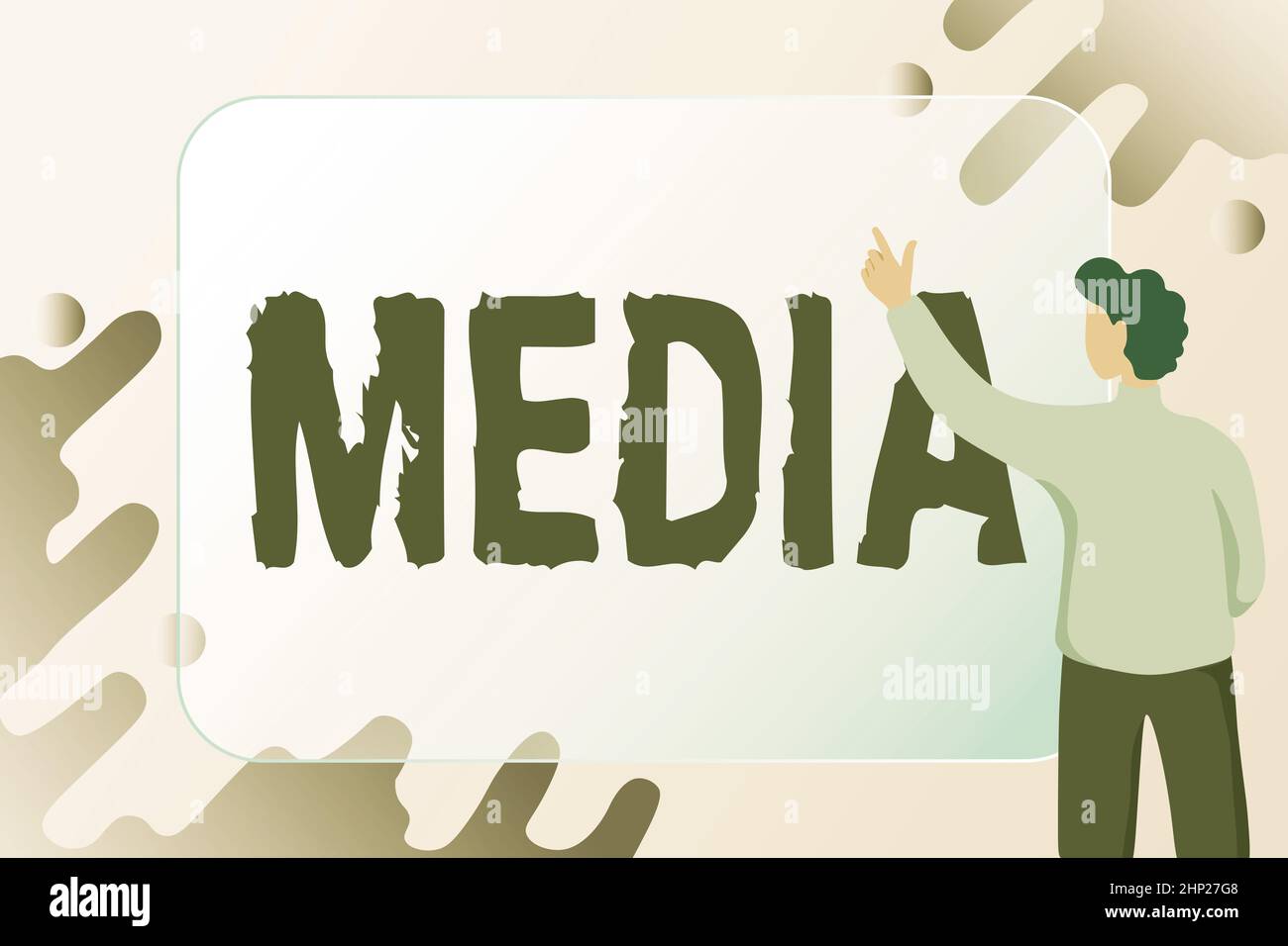 Text sign showing Media, Business approach the main means of mass ...