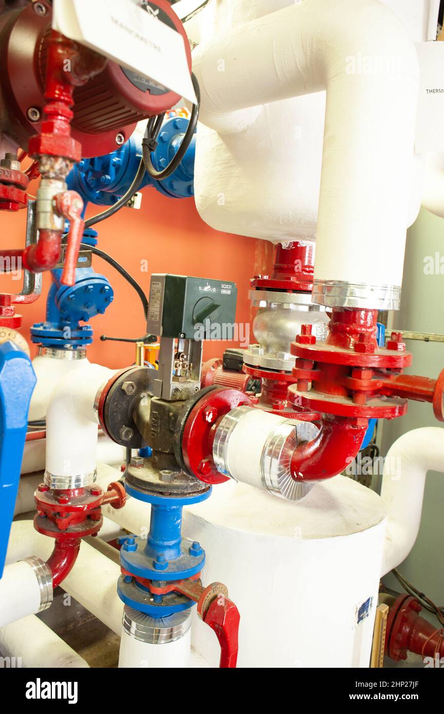 Paris, France, inside Public Housing, HLM Building, Solar Heating Room ...
