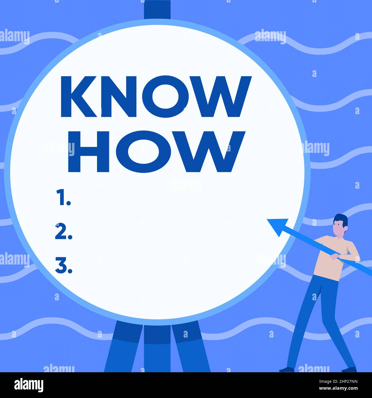 Conceptual caption Know How, Word Written on The process to learn of ...