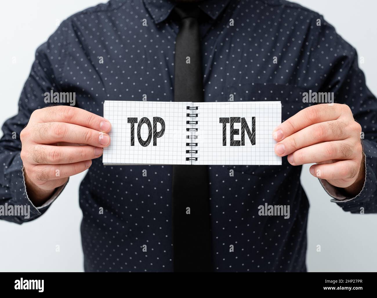Text caption presenting Top Ten, Business idea the ten most popular ...