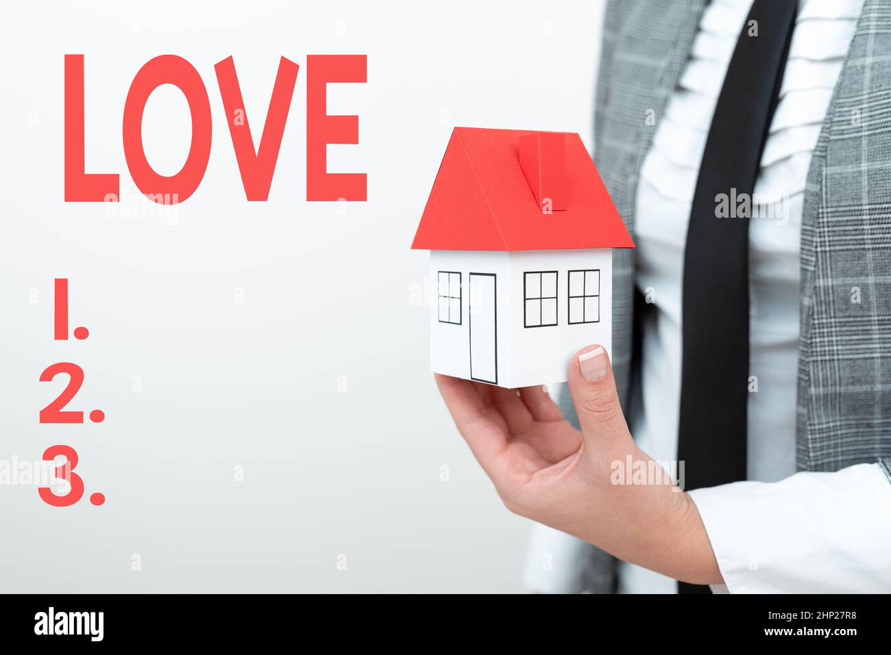 Hand writing sign Love, Business concept feeling of strong or constant ...