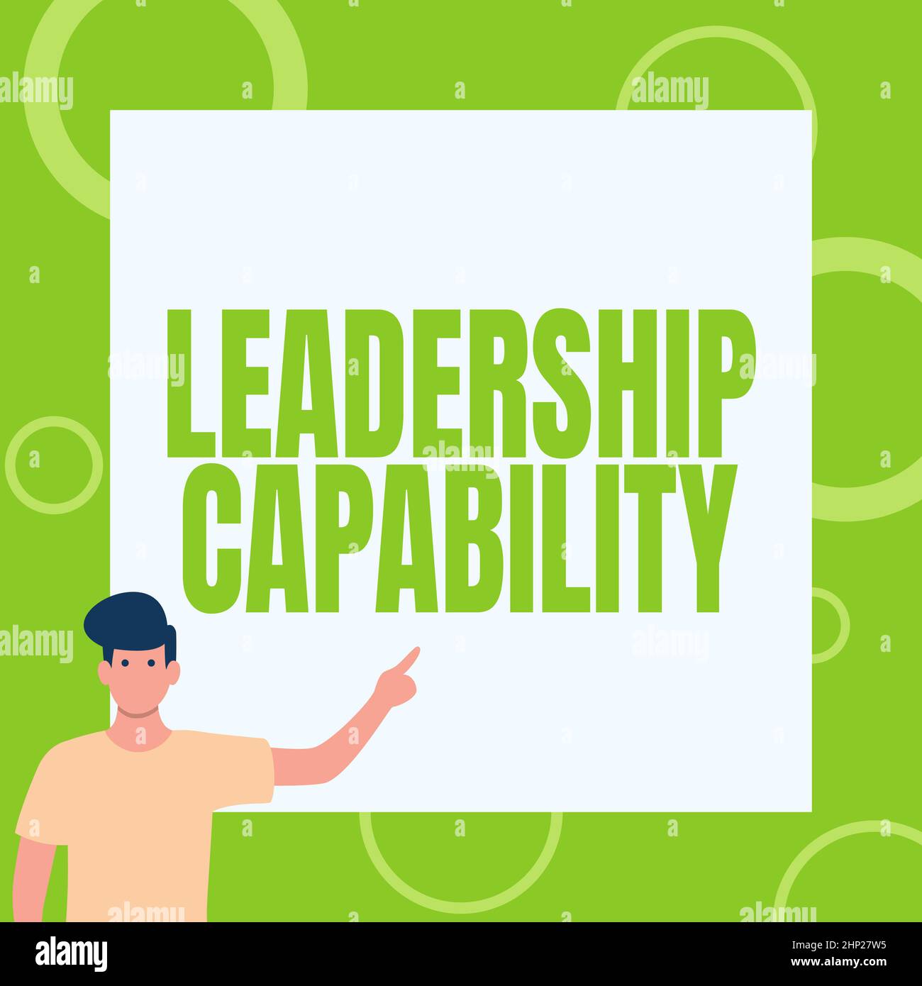 Text showing inspiration Leadership Capability, Business concept what a ...