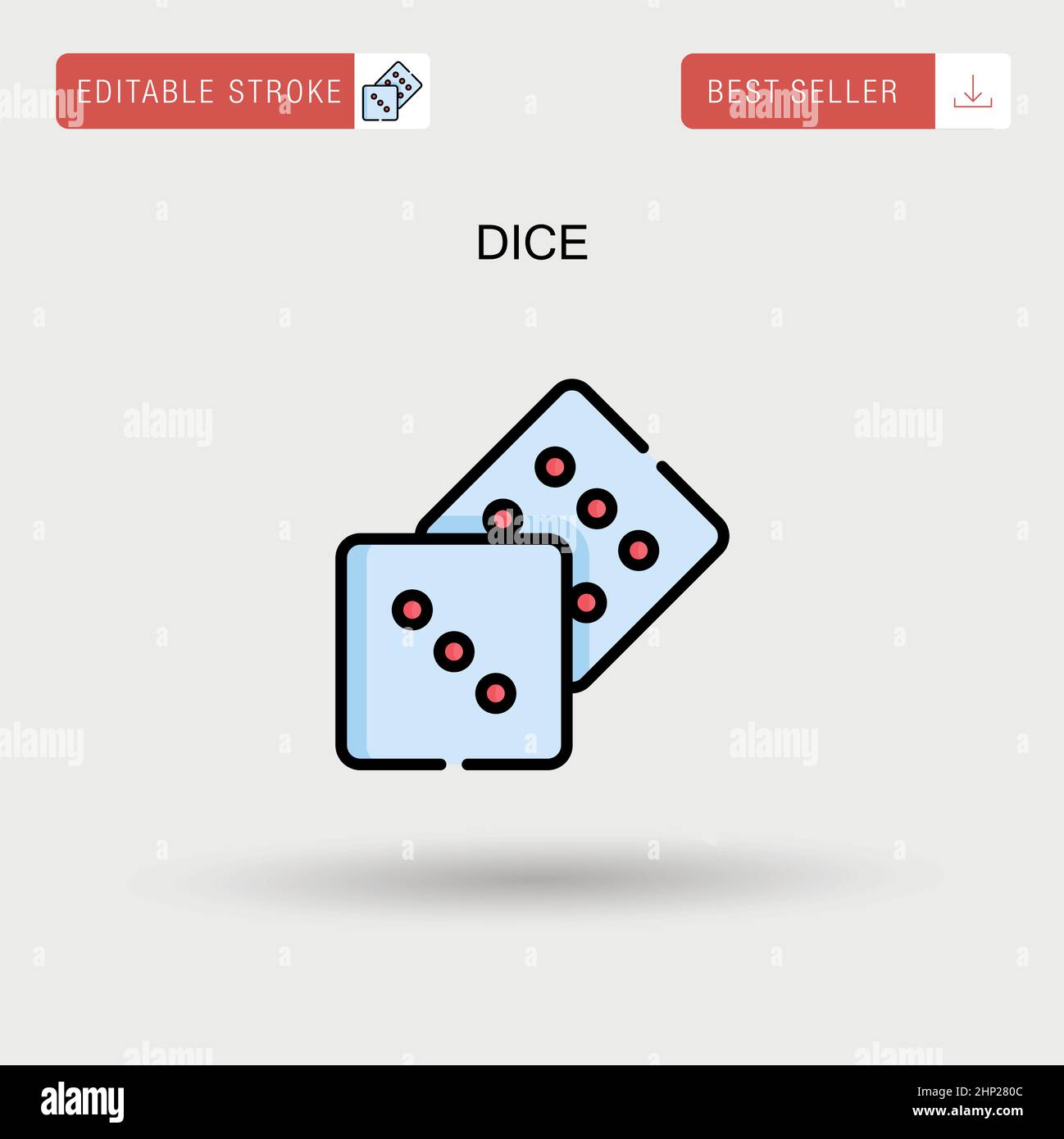 Dice icon hi-res stock photography and images - Alamy