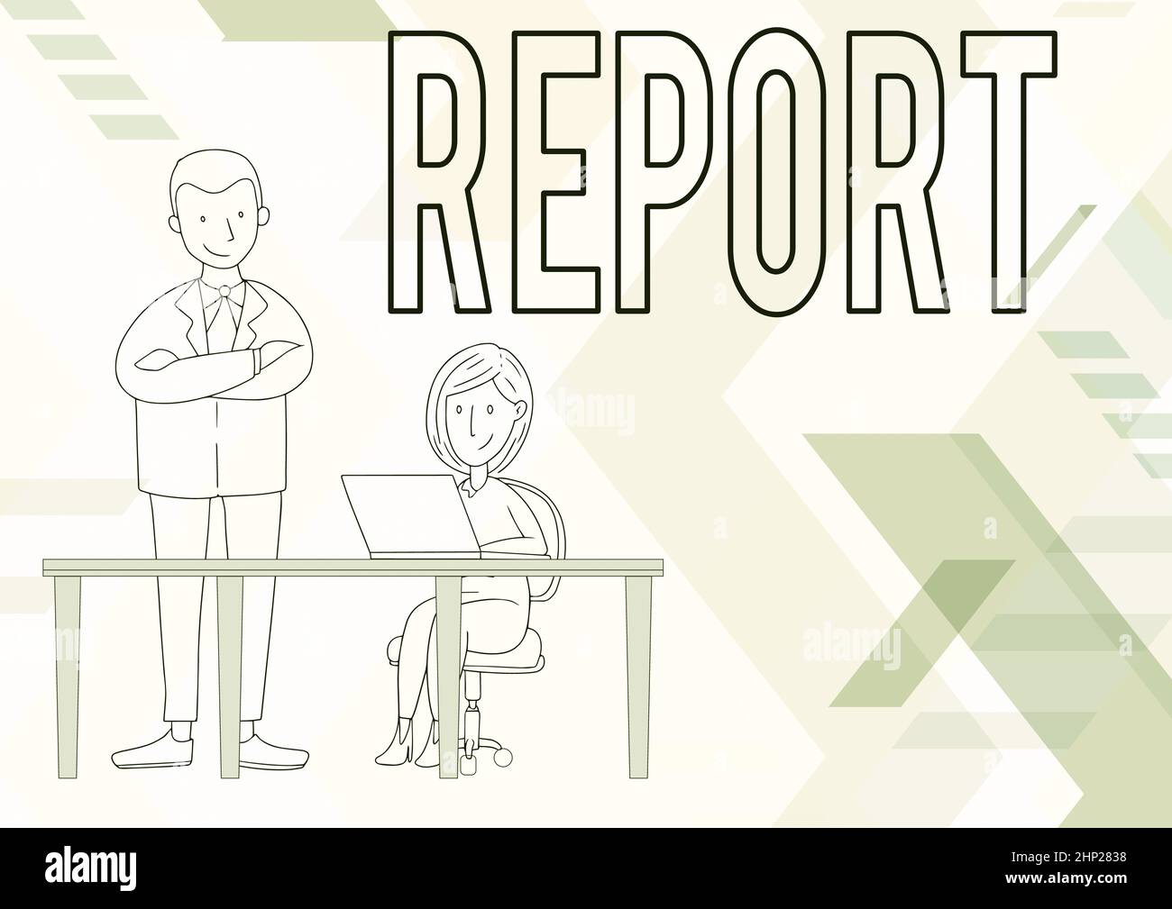 Sign displaying Report, Business concept give spoken or written account ...