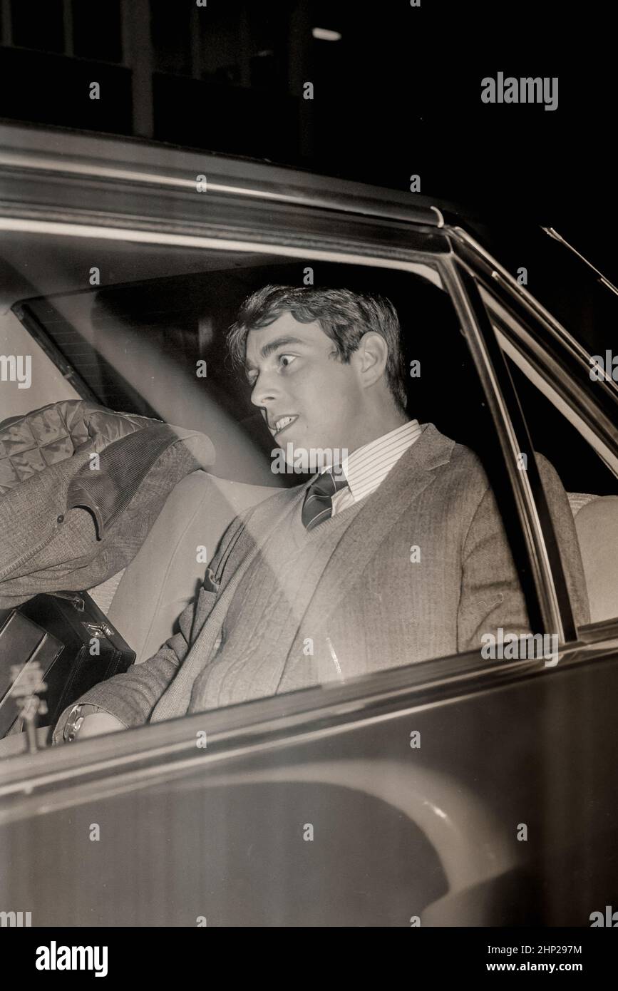 Prince Andrew in early 80s in London Stock Photo - Alamy