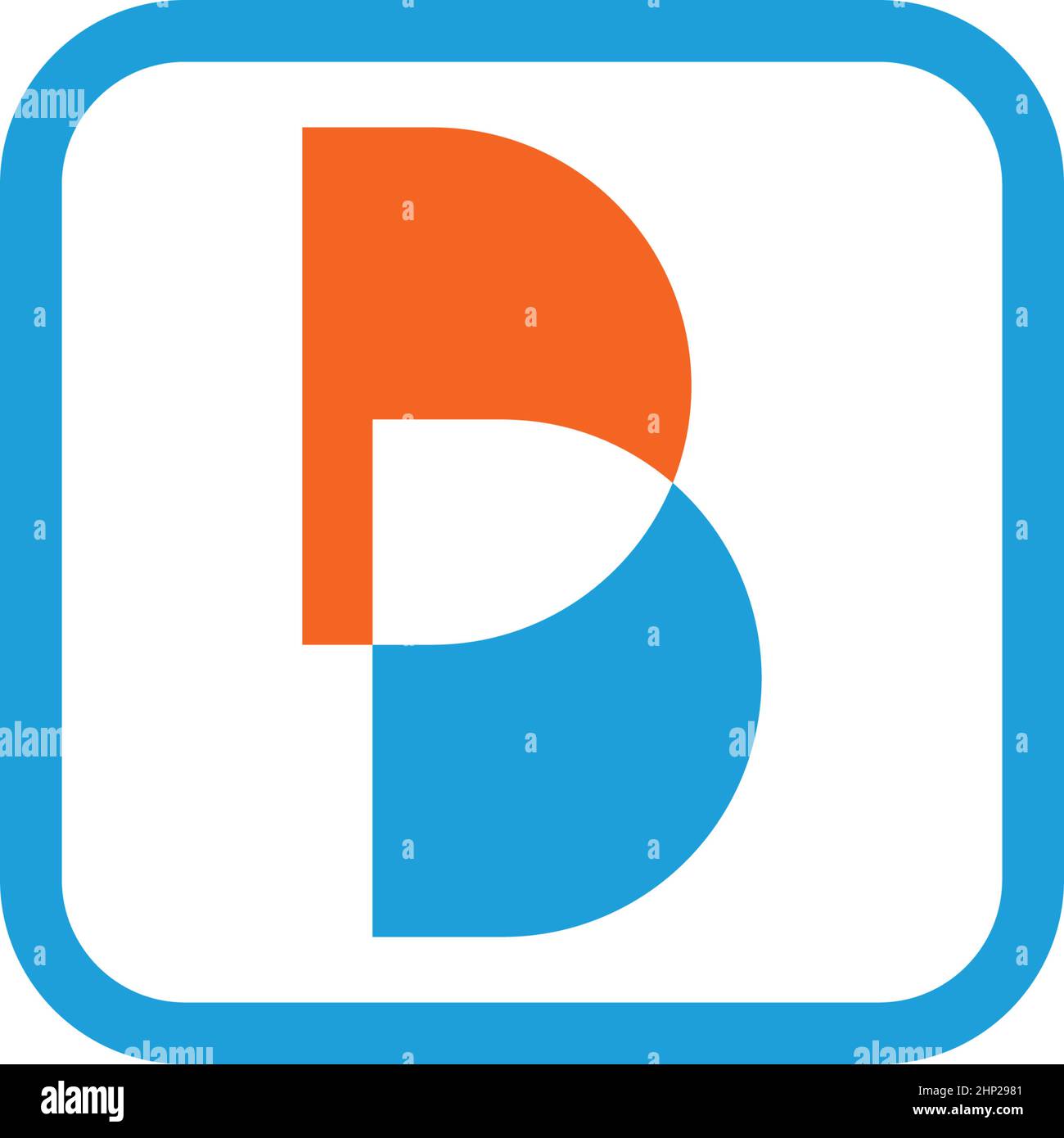 B Letter Icon Design Vector Stock Vector Image & Art - Alamy